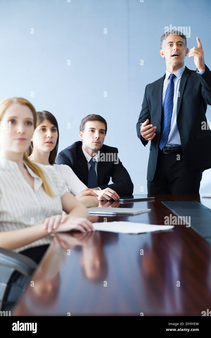 Young female executive speaking conference hi-res stock photography and ...