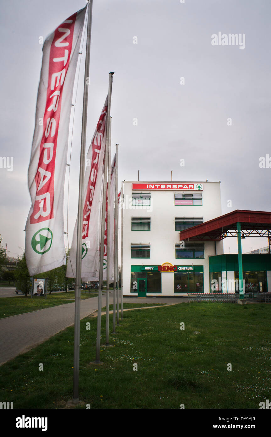 Interspar supermarket, logo Stock Photo - Alamy