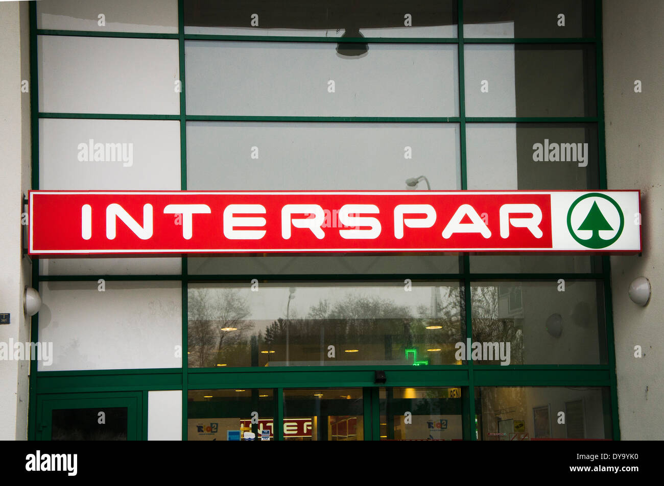 Interspar supermarket, logo Stock Photo - Alamy