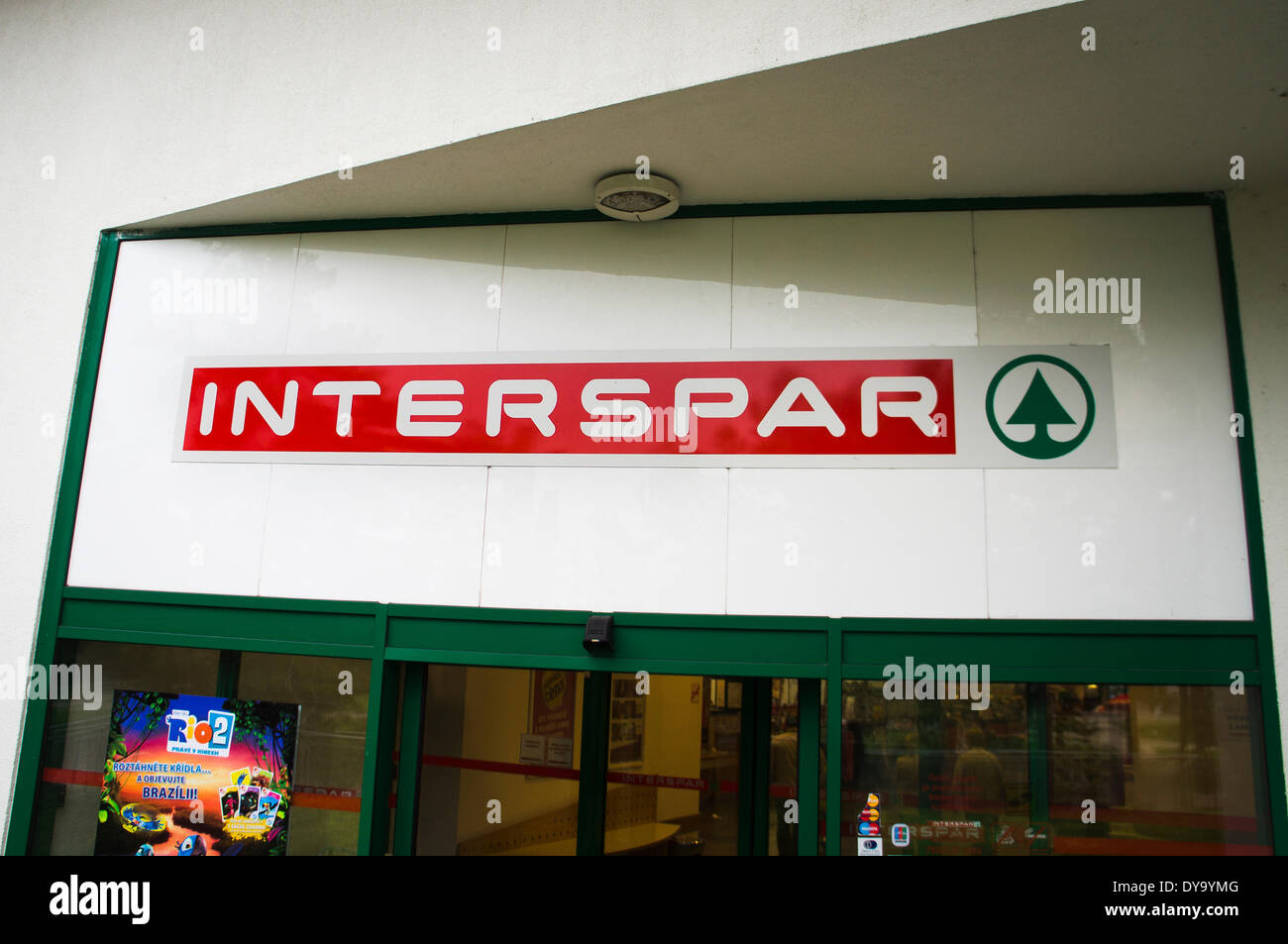 Interspar supermarket, logo Stock Photo - Alamy