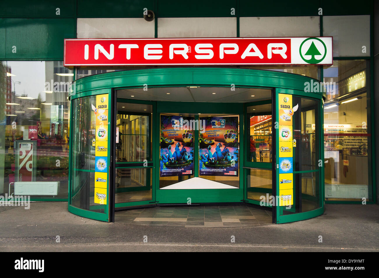 Interspar supermarket, logo Stock Photo - Alamy