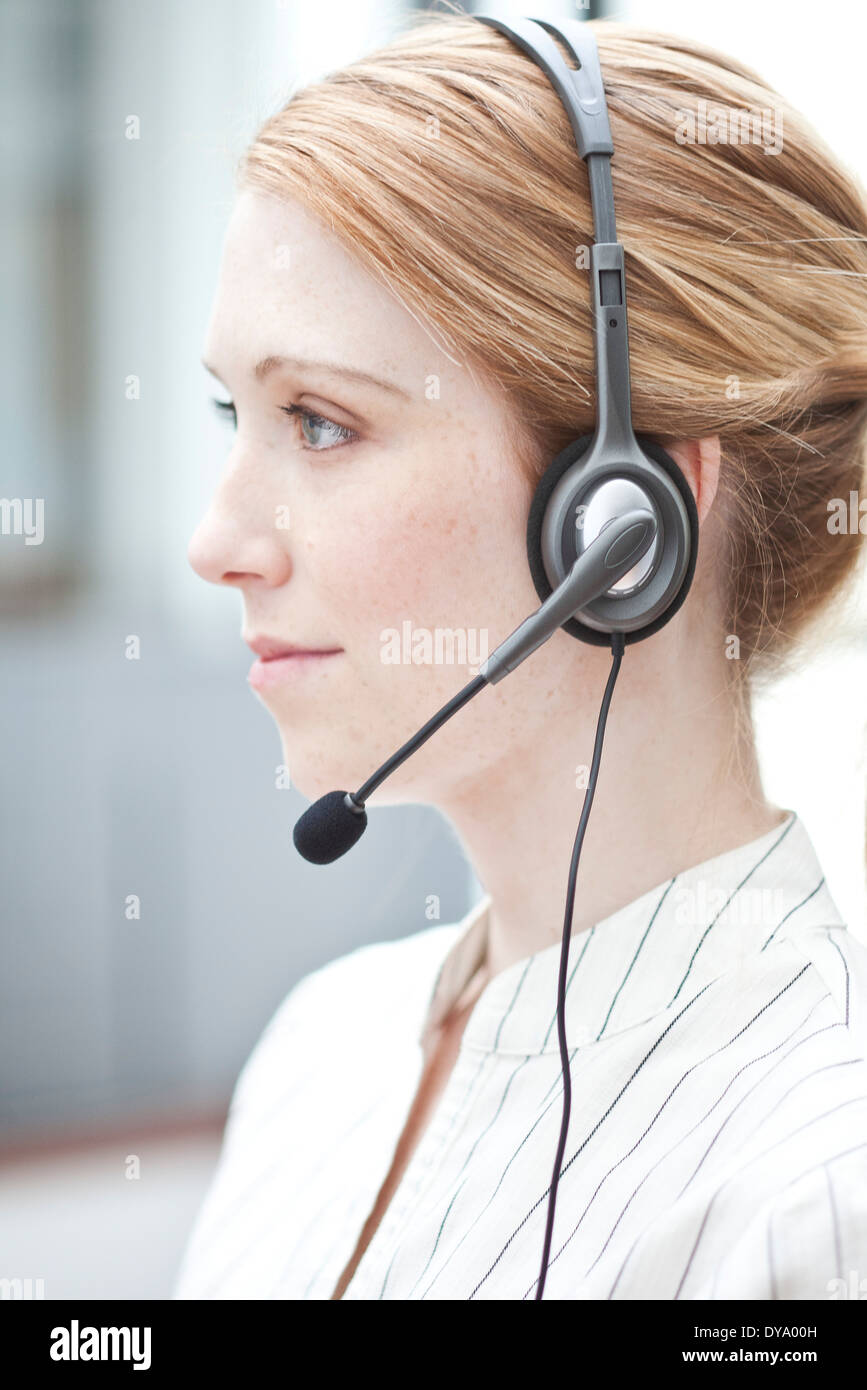 Young receptionist hi-res stock photography and images - Alamy