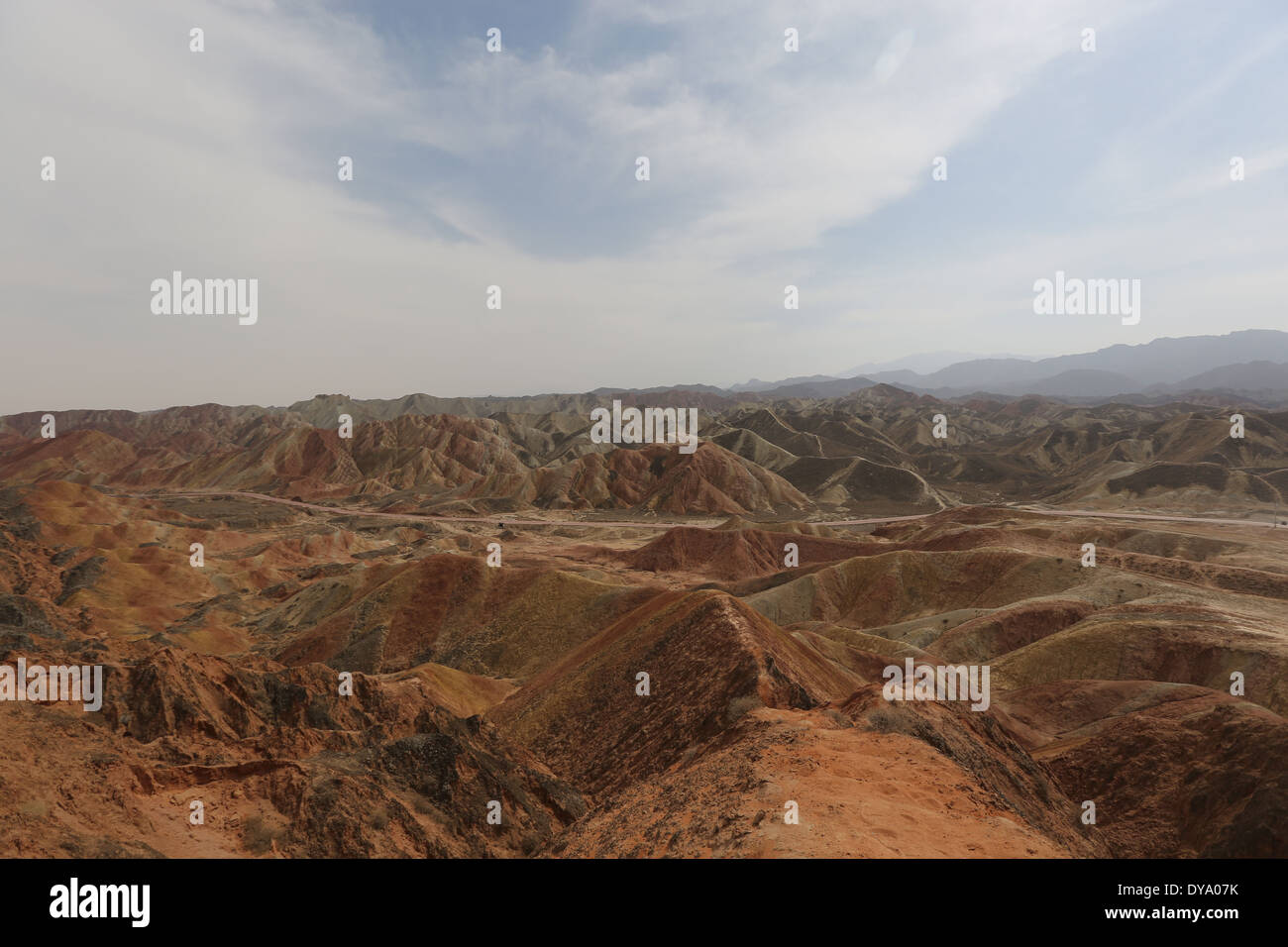 Zhangye National Geopark in Gansu Province, China Stock Photo - Alamy