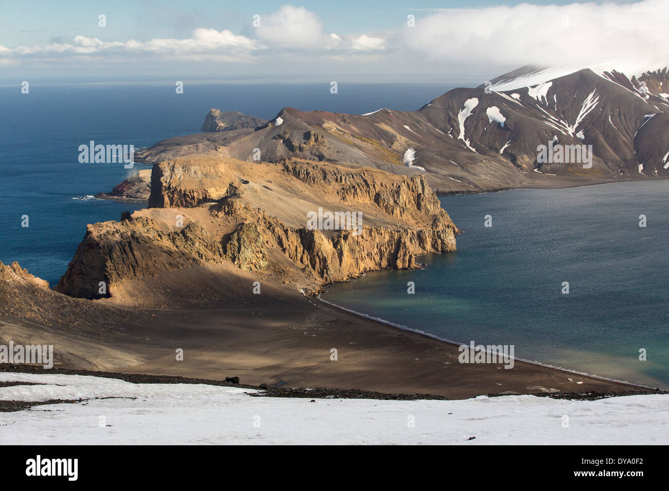 Deception Island in the South Shetland Islands off the Antarctic ...