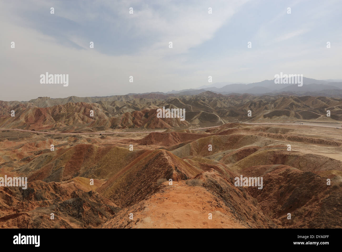 Zhangye National Geopark in Gansu Province, China Stock Photo - Alamy