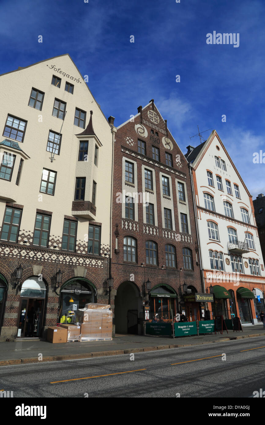 Hanseatic architecture in Bergen, Norway Stock Photo - Alamy