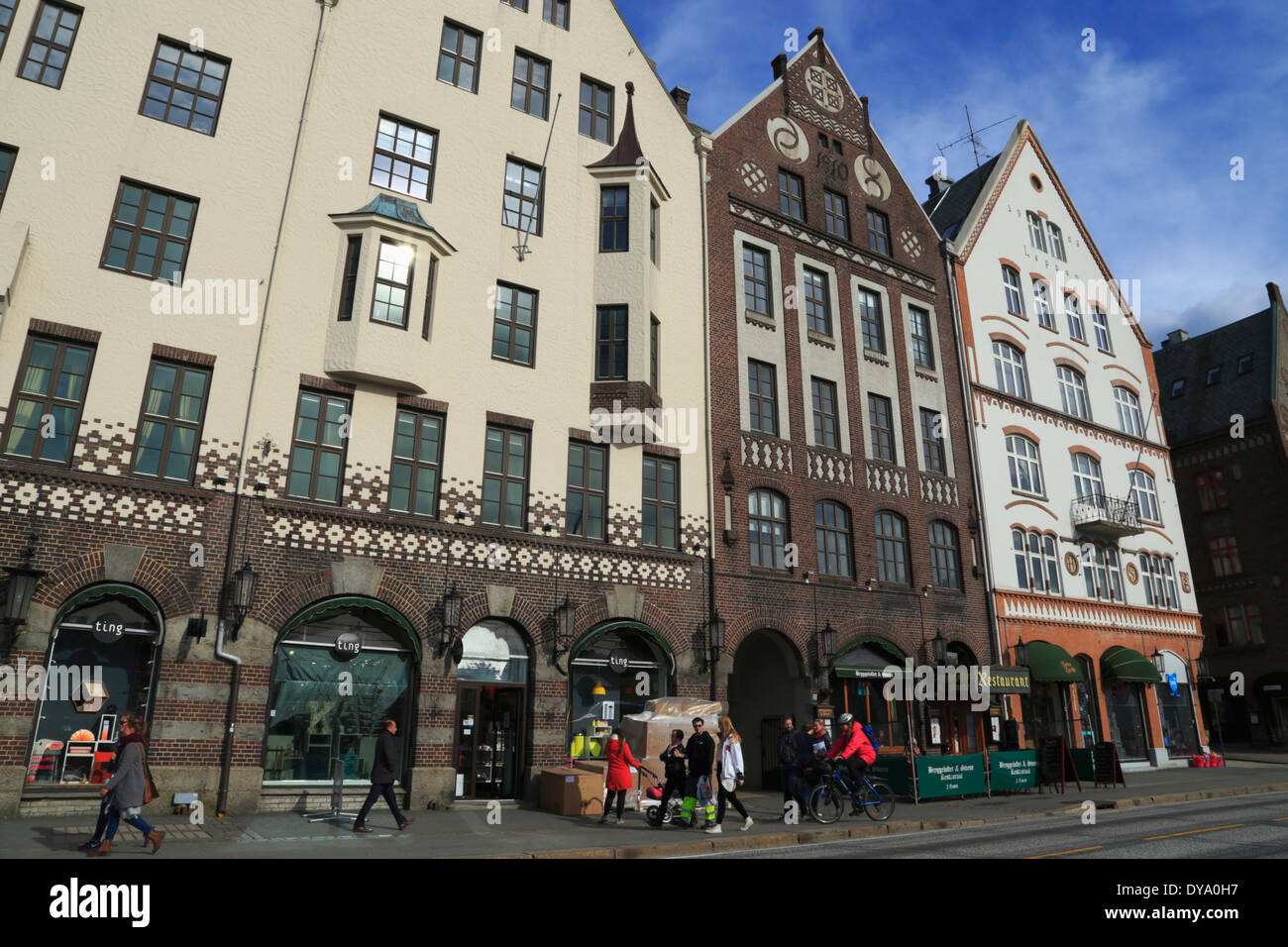 Hanseatic architecture in Bergen, Norway Stock Photo - Alamy