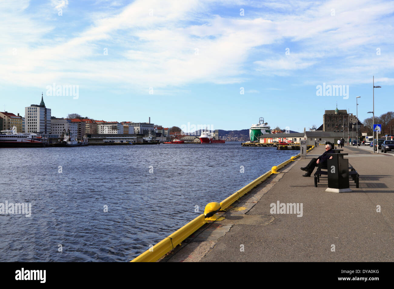 Bergen harbour, Norway Stock Photo - Alamy