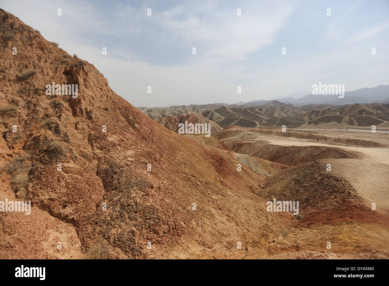 Zhangye National Geopark in Gansu Province, China Stock Photo - Alamy