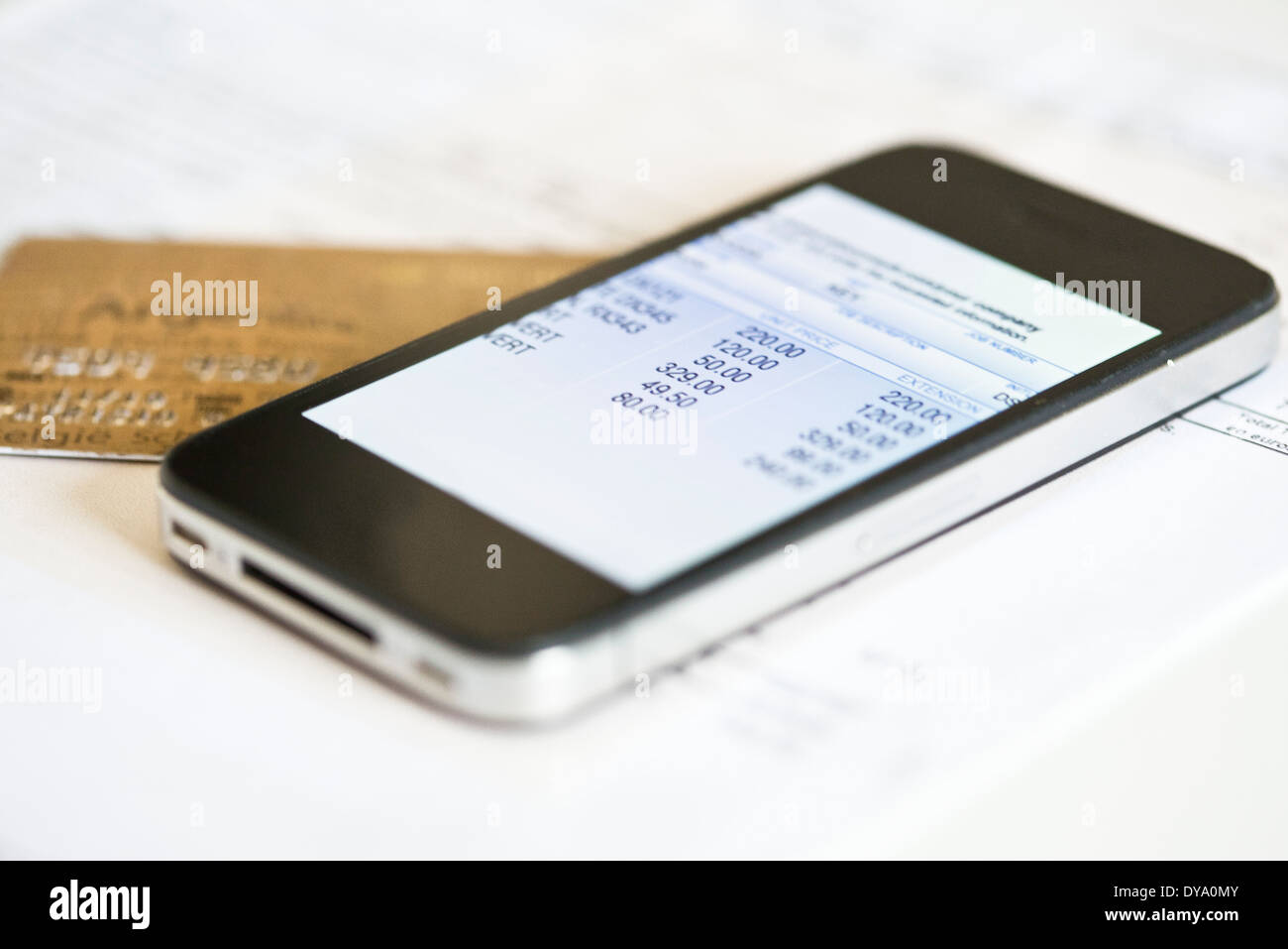 Smartphone being used for online banking Stock Photo - Alamy