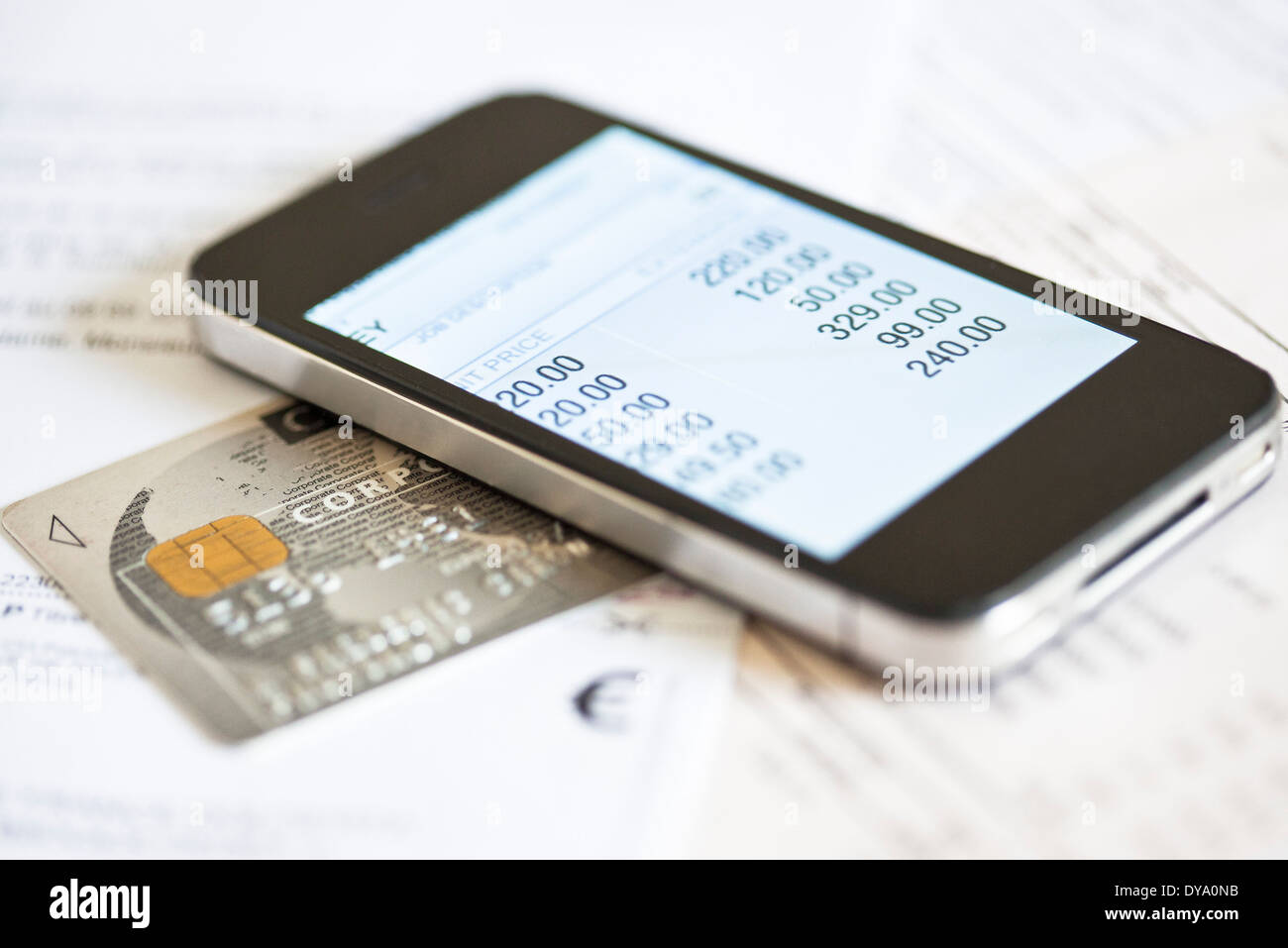 Smartphone being used for online banking Stock Photo - Alamy