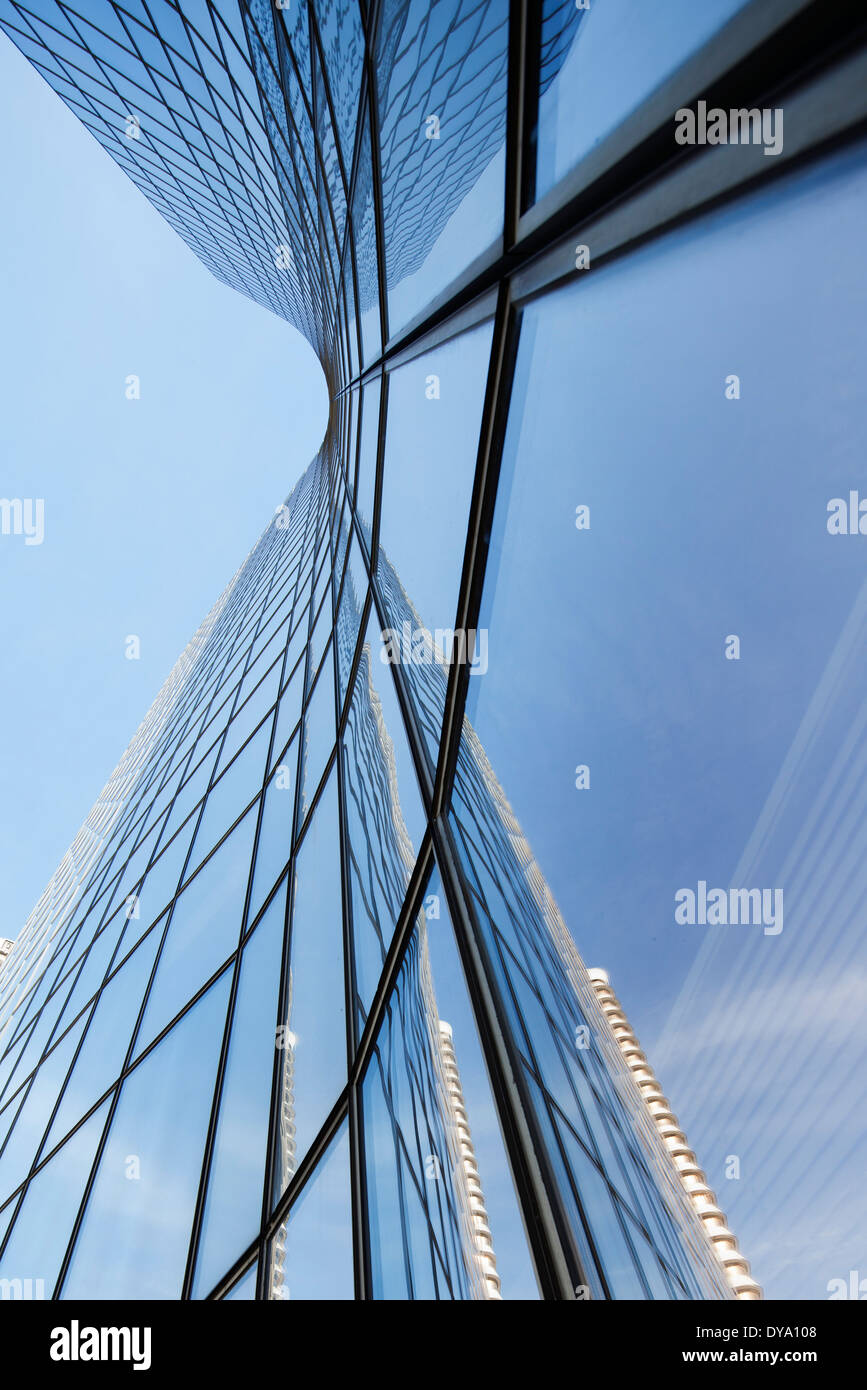 Facade of modern skyscraper, La Defense, Paris, France Stock Photo - Alamy