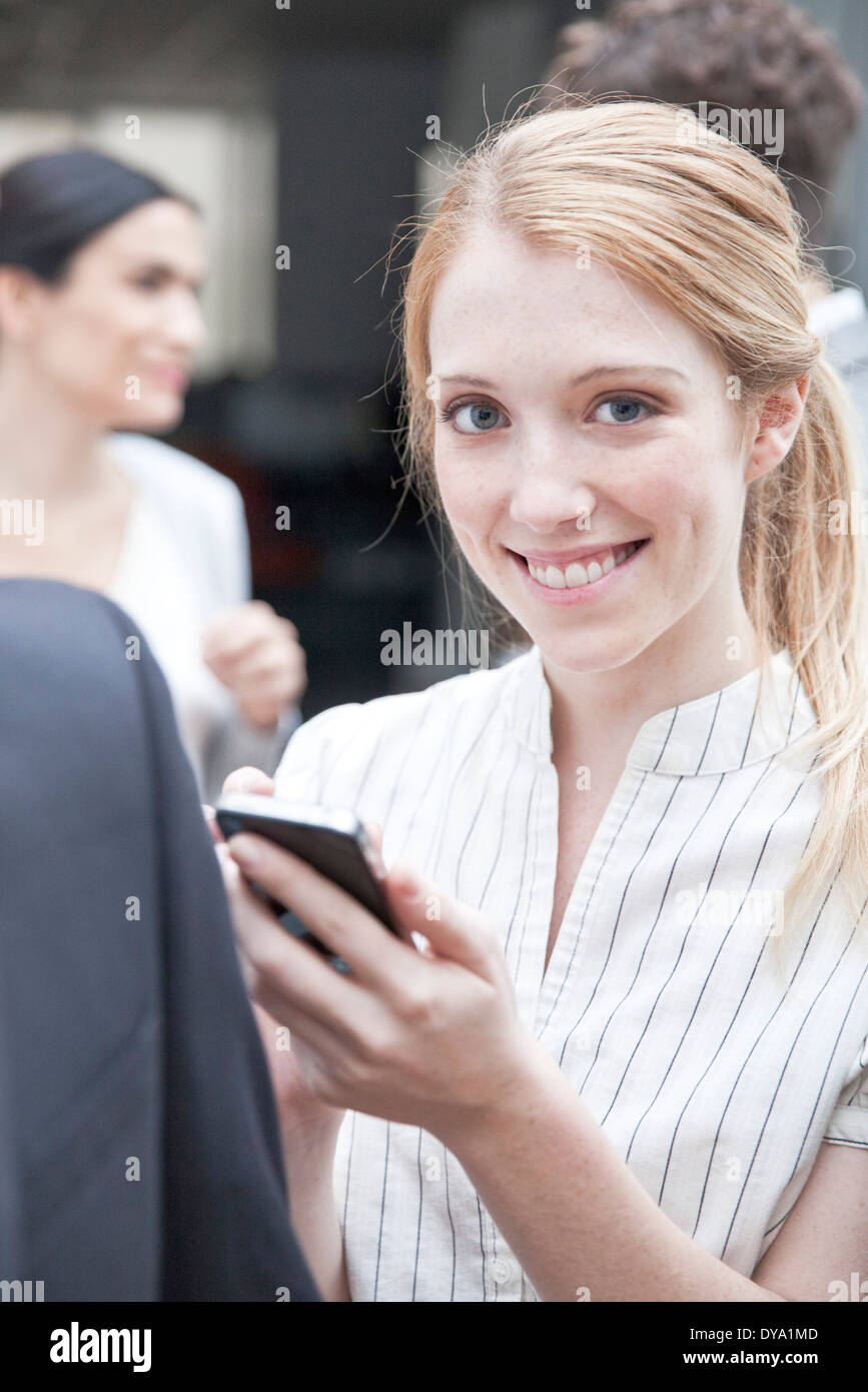 Crowd checking cell phones hi-res stock photography and images - Alamy
