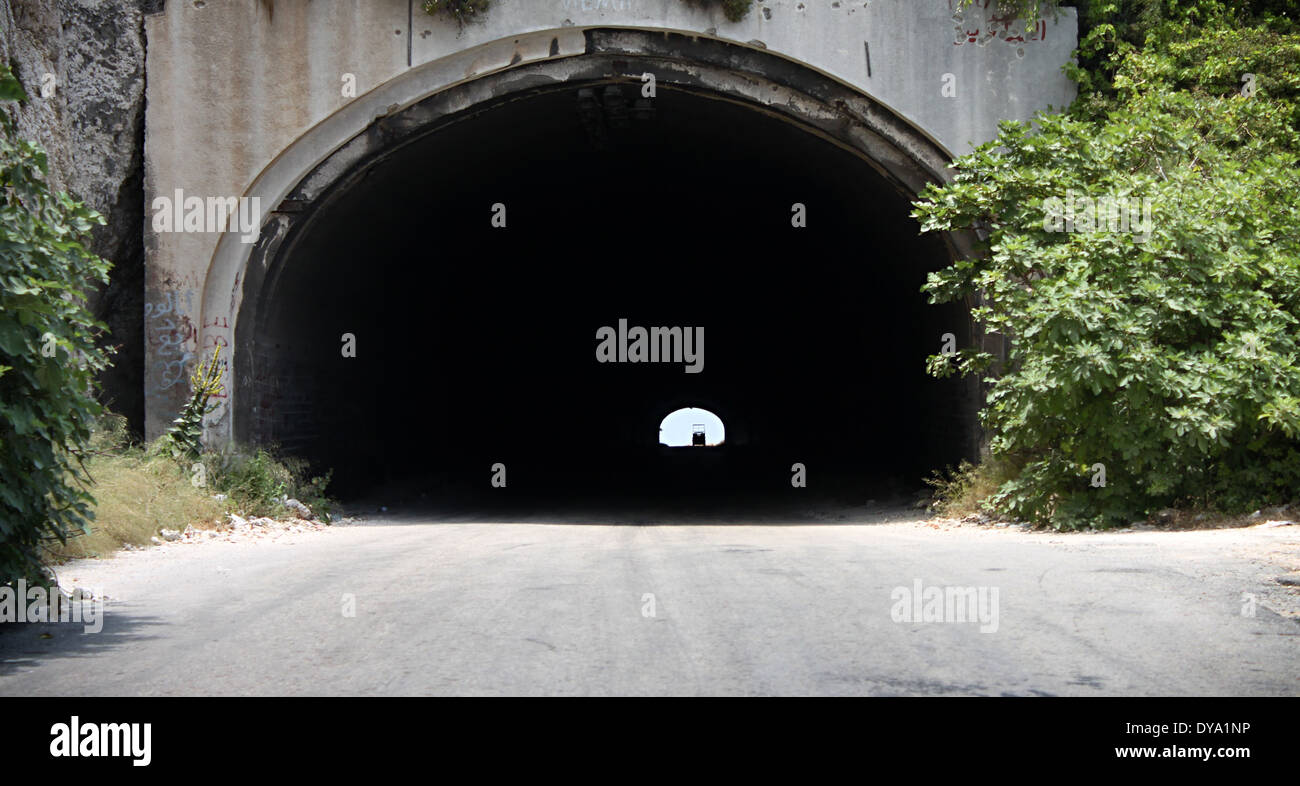 Truck driving through tunnel hi-res stock photography and images - Alamy