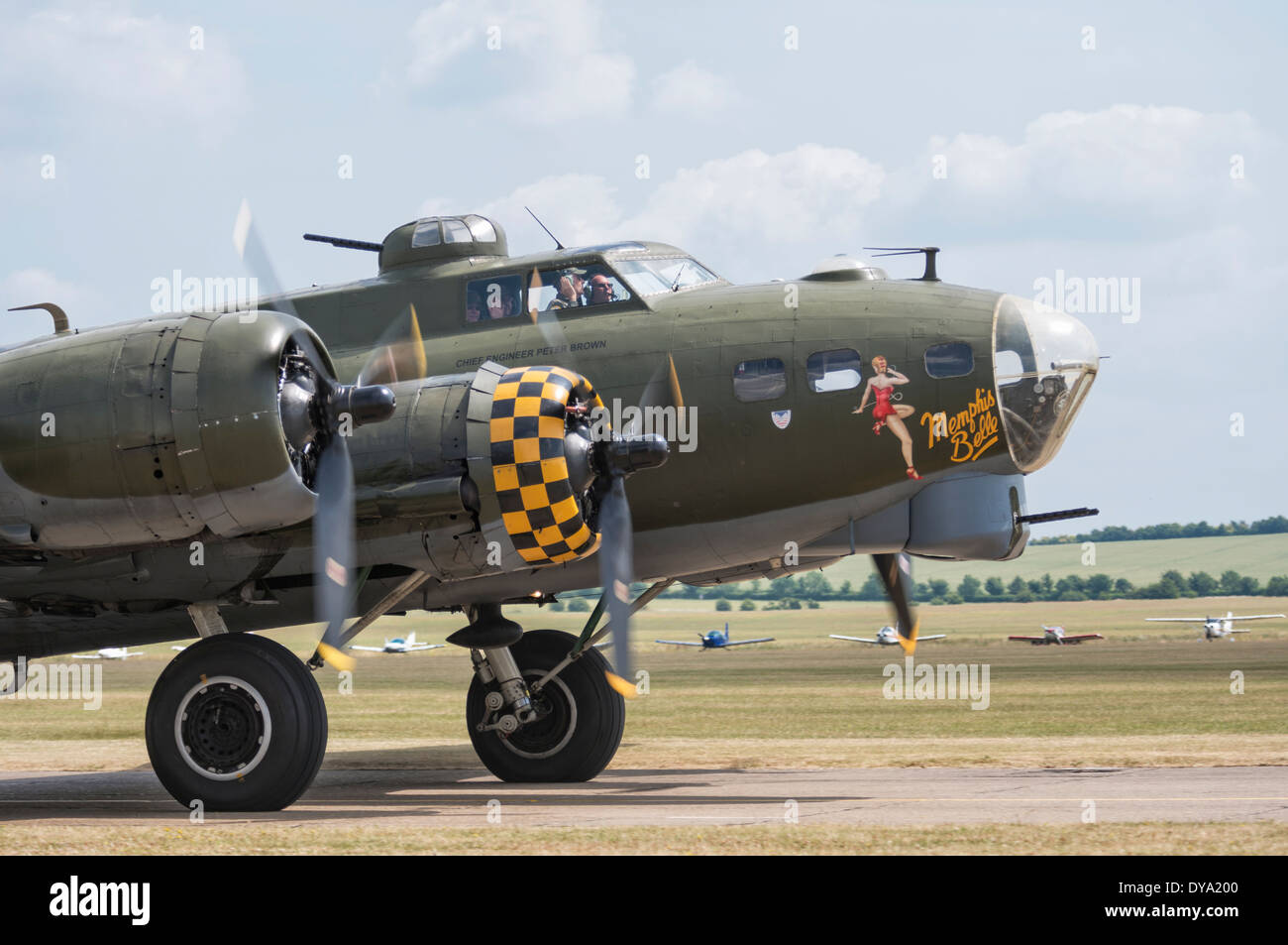B-17 Flying Fortress "Memphis Belle" at the Flying Legends Airshow ...