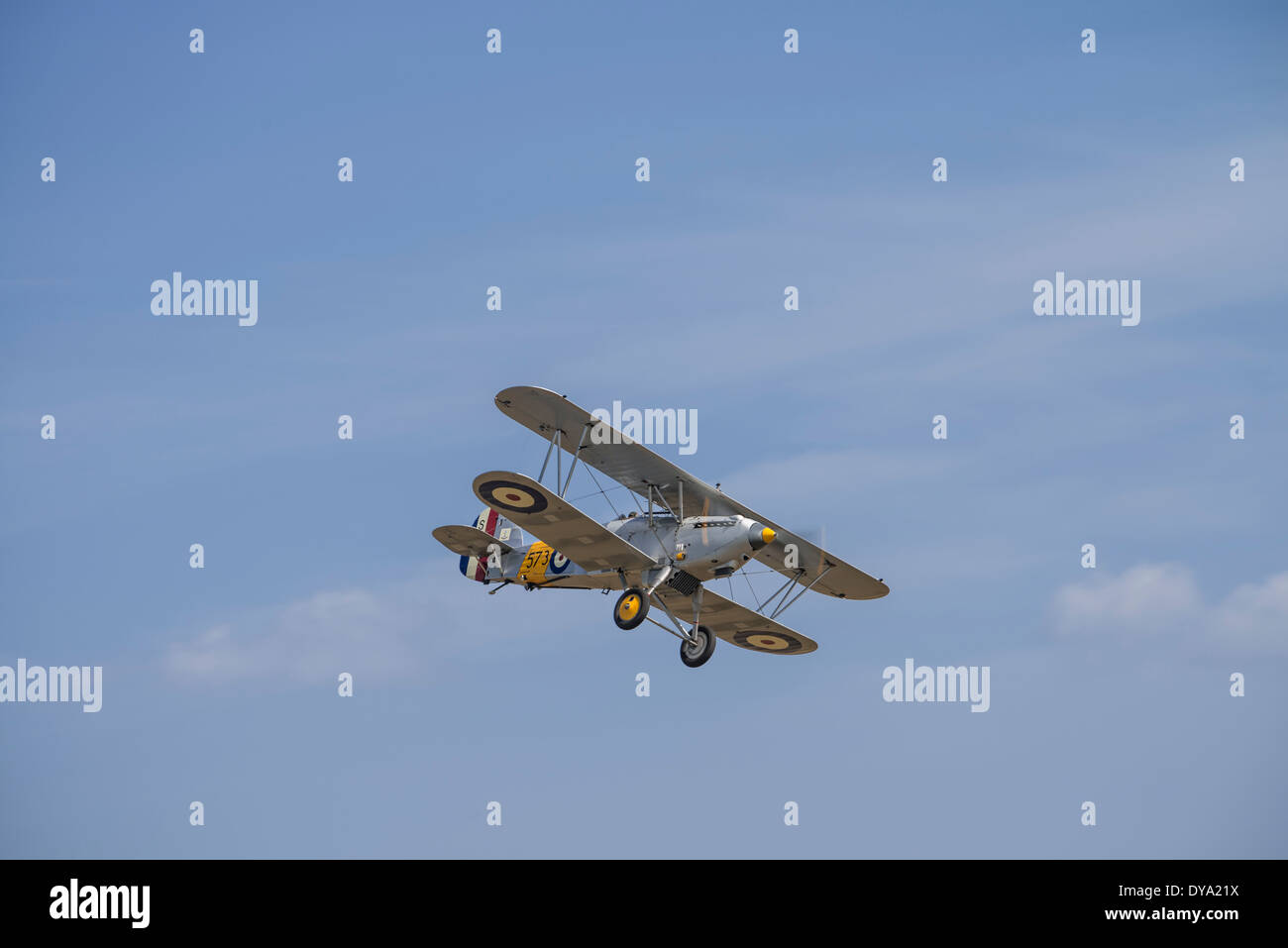 Hawker Nimrod I biplane fighter bomber at the Flying Legends Airshow ...