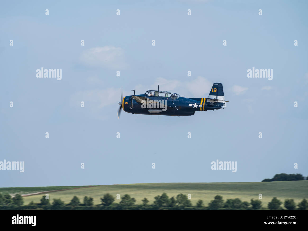Grumman TBM-3 Avenger "Charlie's Heavy" at the Flying Legends airshow ...