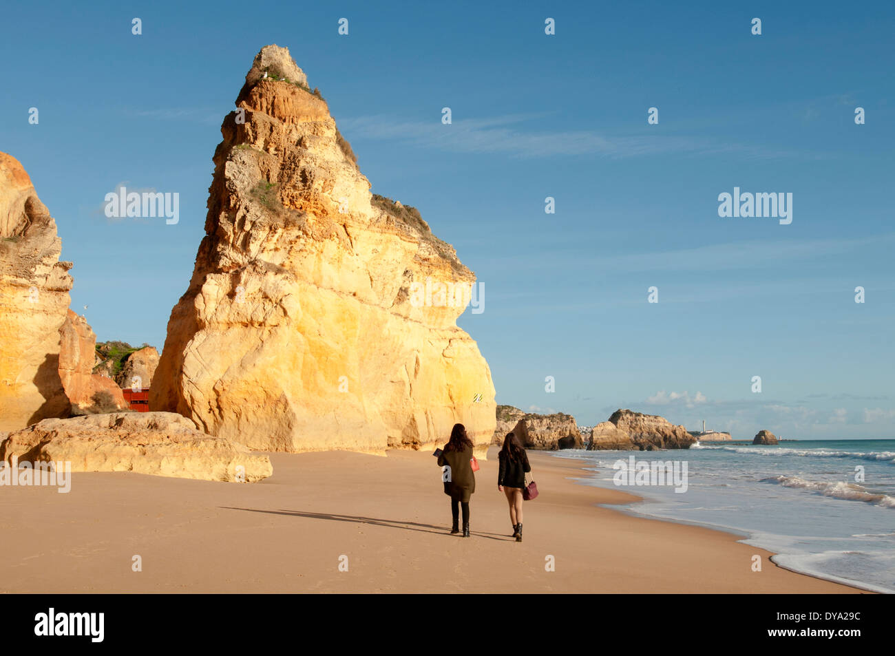 Praia da Rocha beach in the Algarve Portugal Stock Photo - Alamy