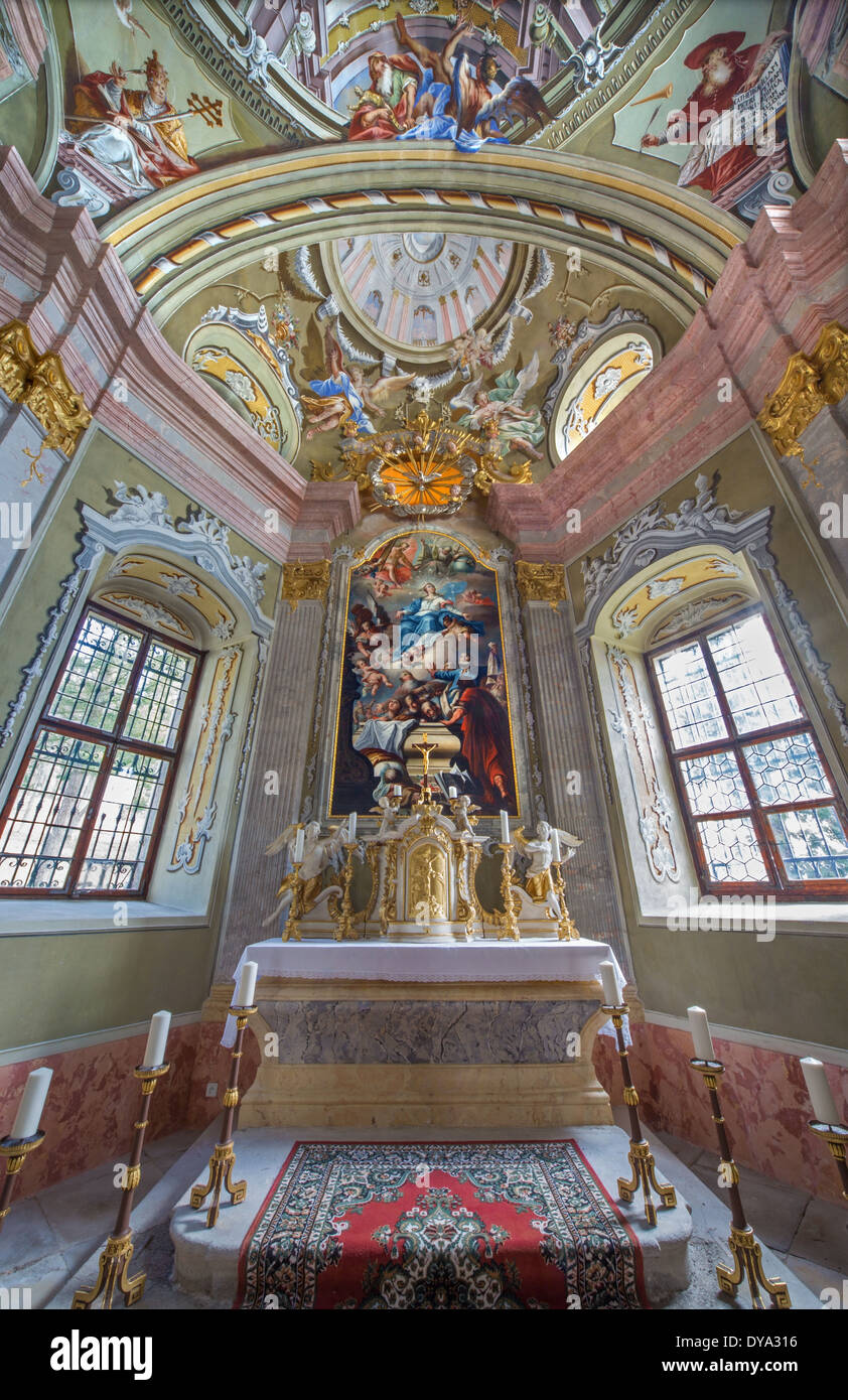 Chapel of Saint Anton palace with the frescoes by Anton Schmidt from ...