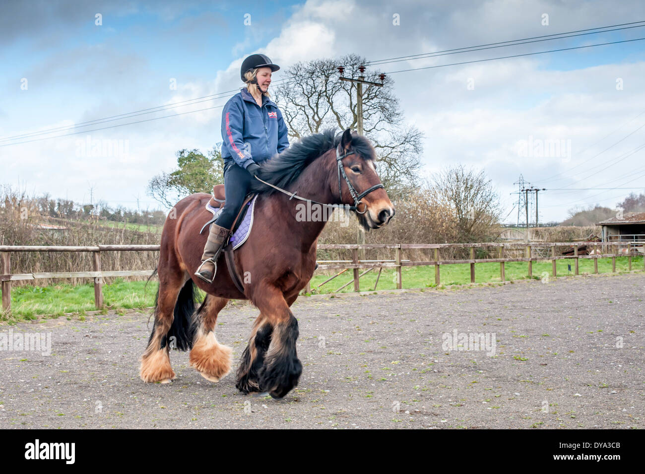 Riding pony woman jumping hi-res stock photography and images - Alamy