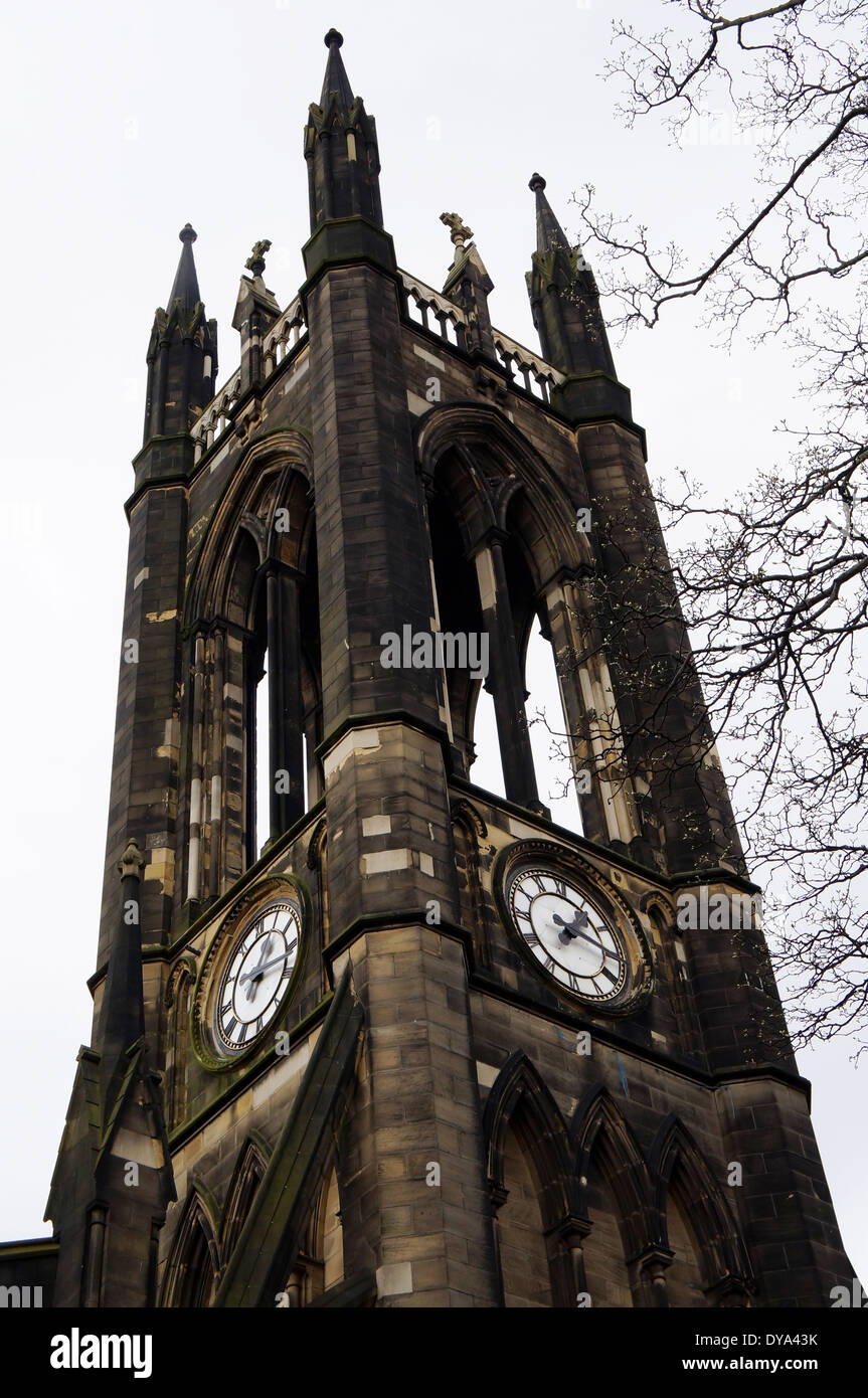 Tower Clock Church Stock Photo - Alamy