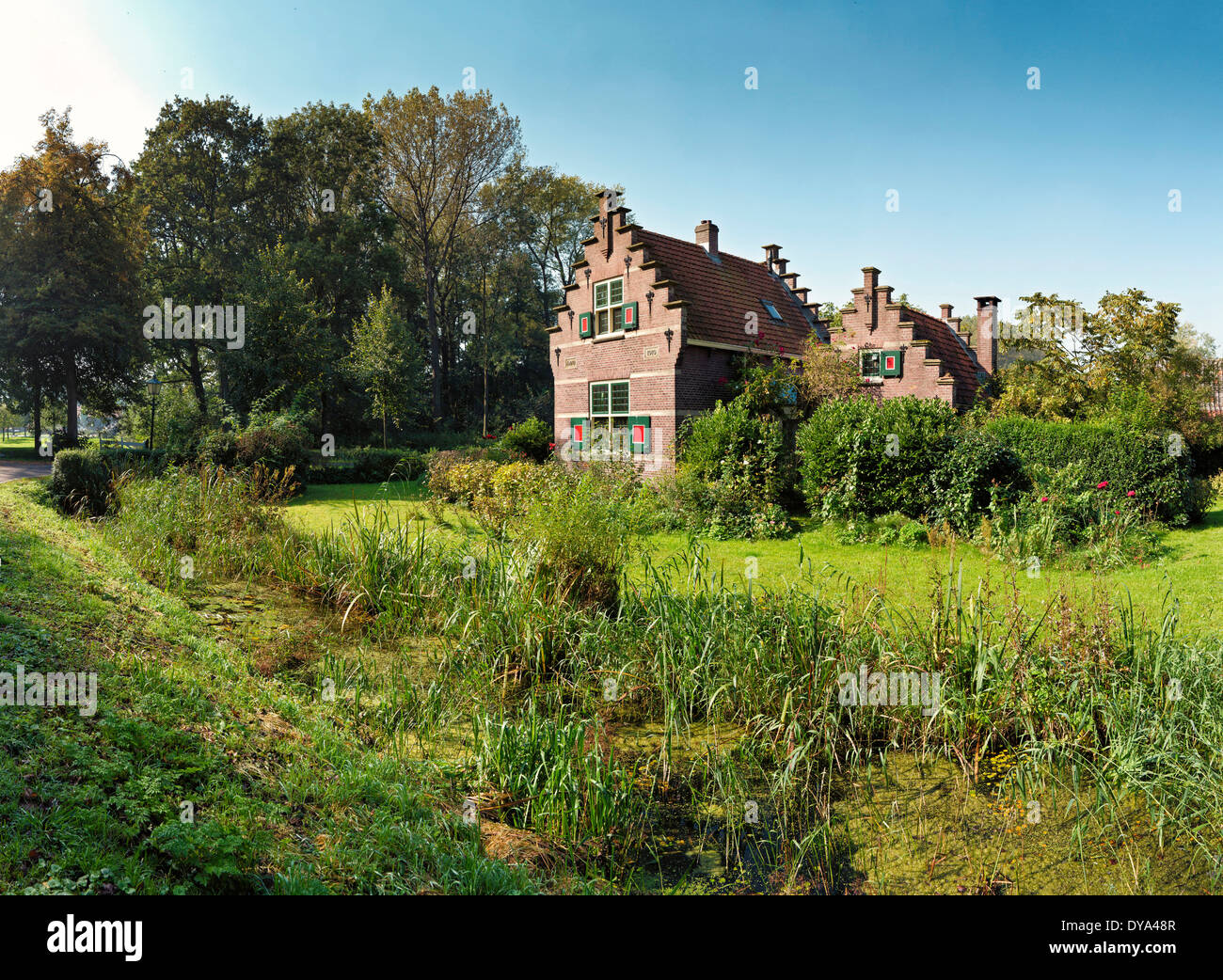 Netherlands, Holland, Europe, Linschoten, Utrecht, house, forest, wood ...