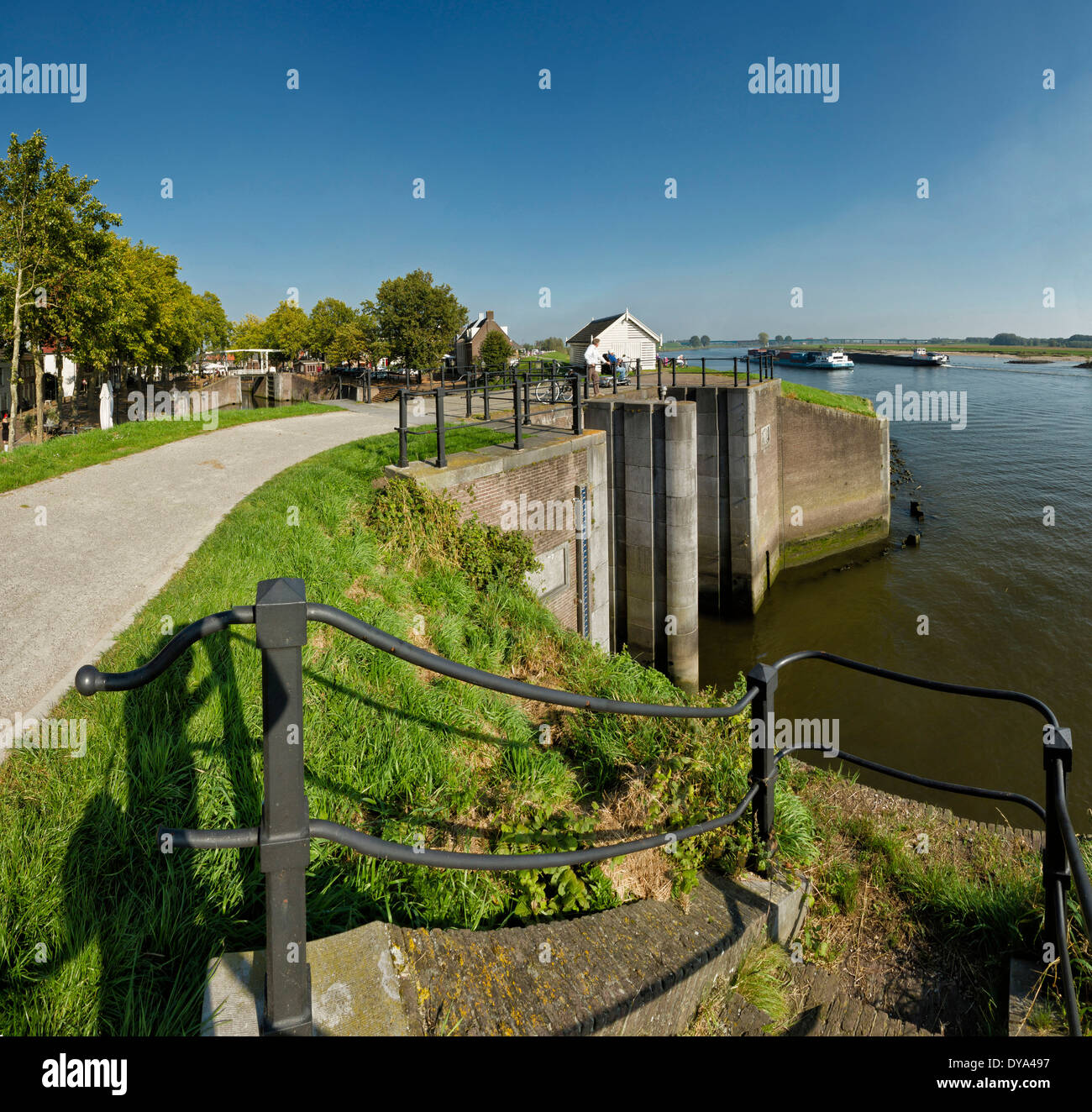 Netherlands, Holland, Europe, Vreeswijk, Utrecht, landscape, water ...