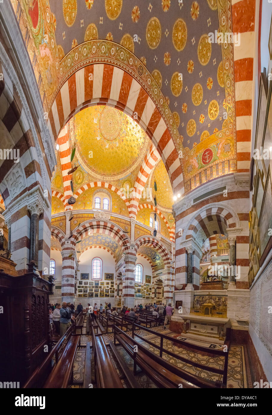 Basilique basilica church Notre-Dame de la Garde church monastery ...