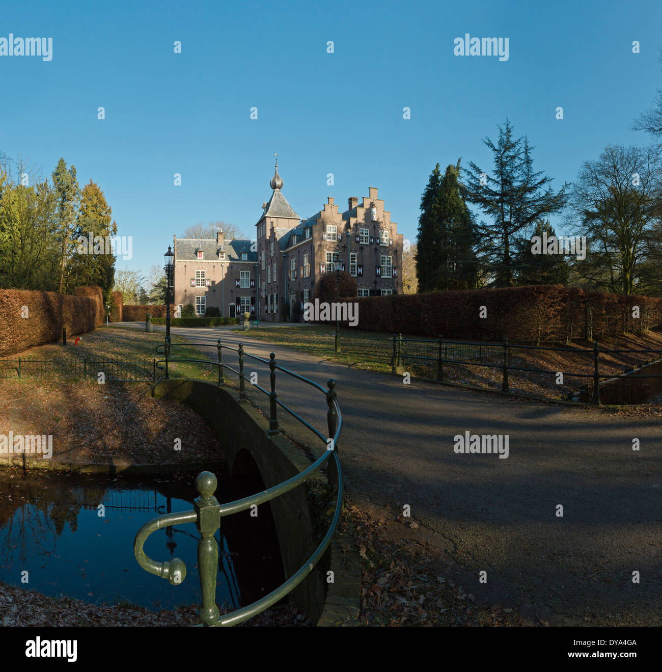 Netherlands, Holland, Europe, Wilp, Gelderland, castle, forest, wood ...