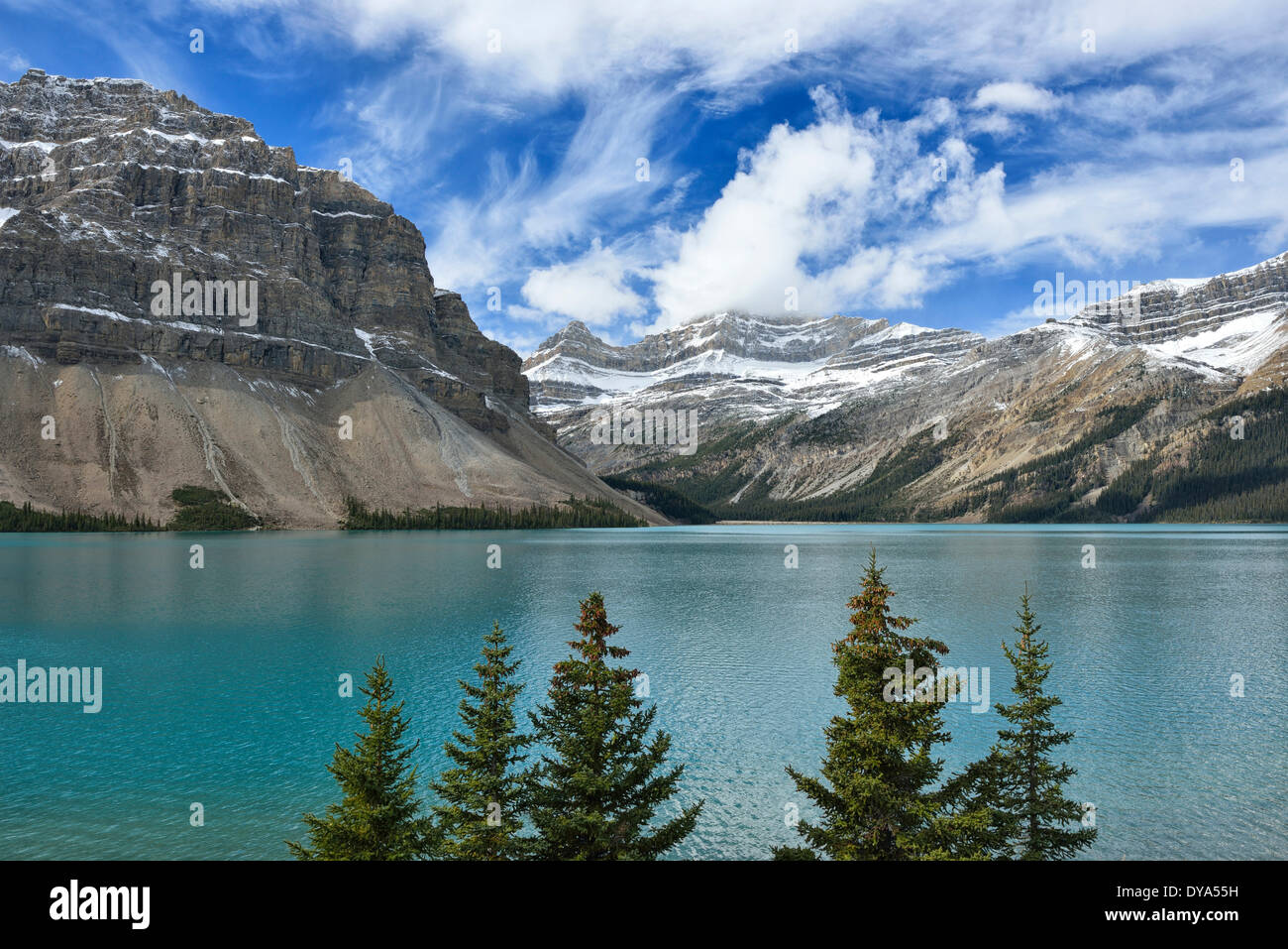 North America Canada Alberta Banff National Park landscape autumn fall ...