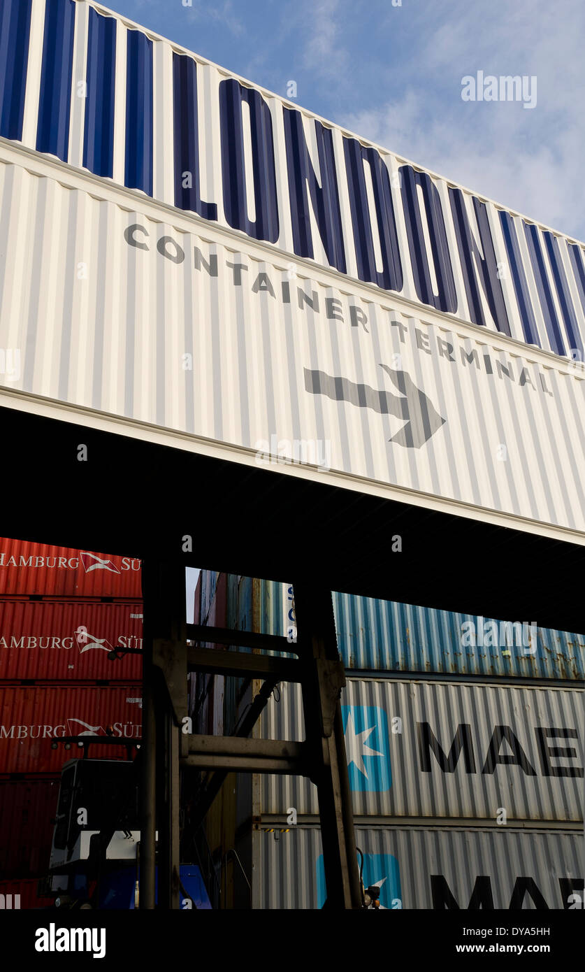 One way containers hi-res stock photography and images - Alamy