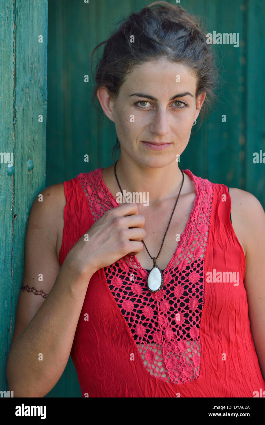 Europe, France, Vaucluse, Provence, woman, portrait, local, young ...