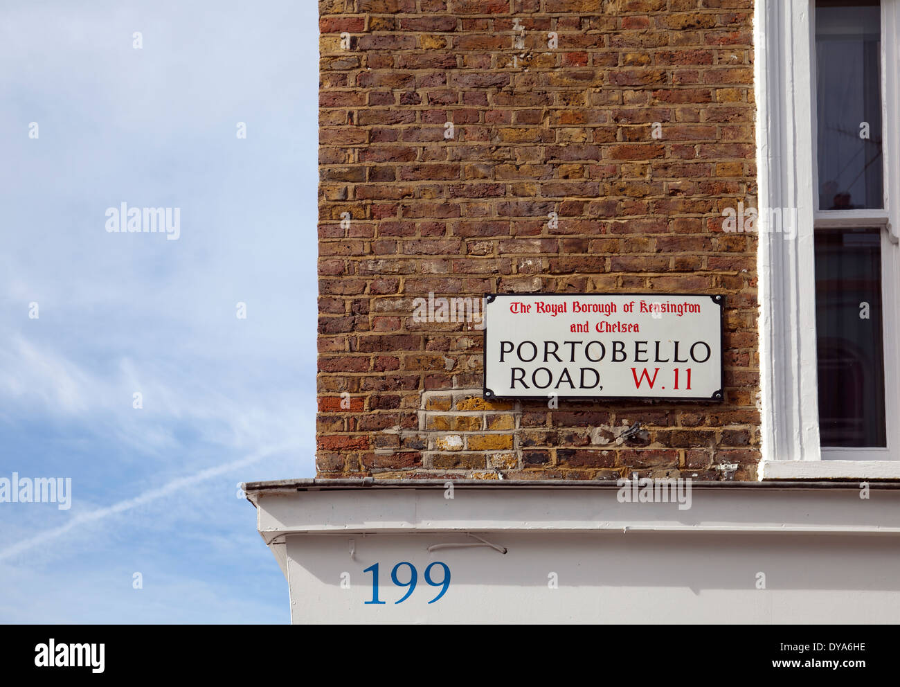 London w11 street sign hi-res stock photography and images - Alamy