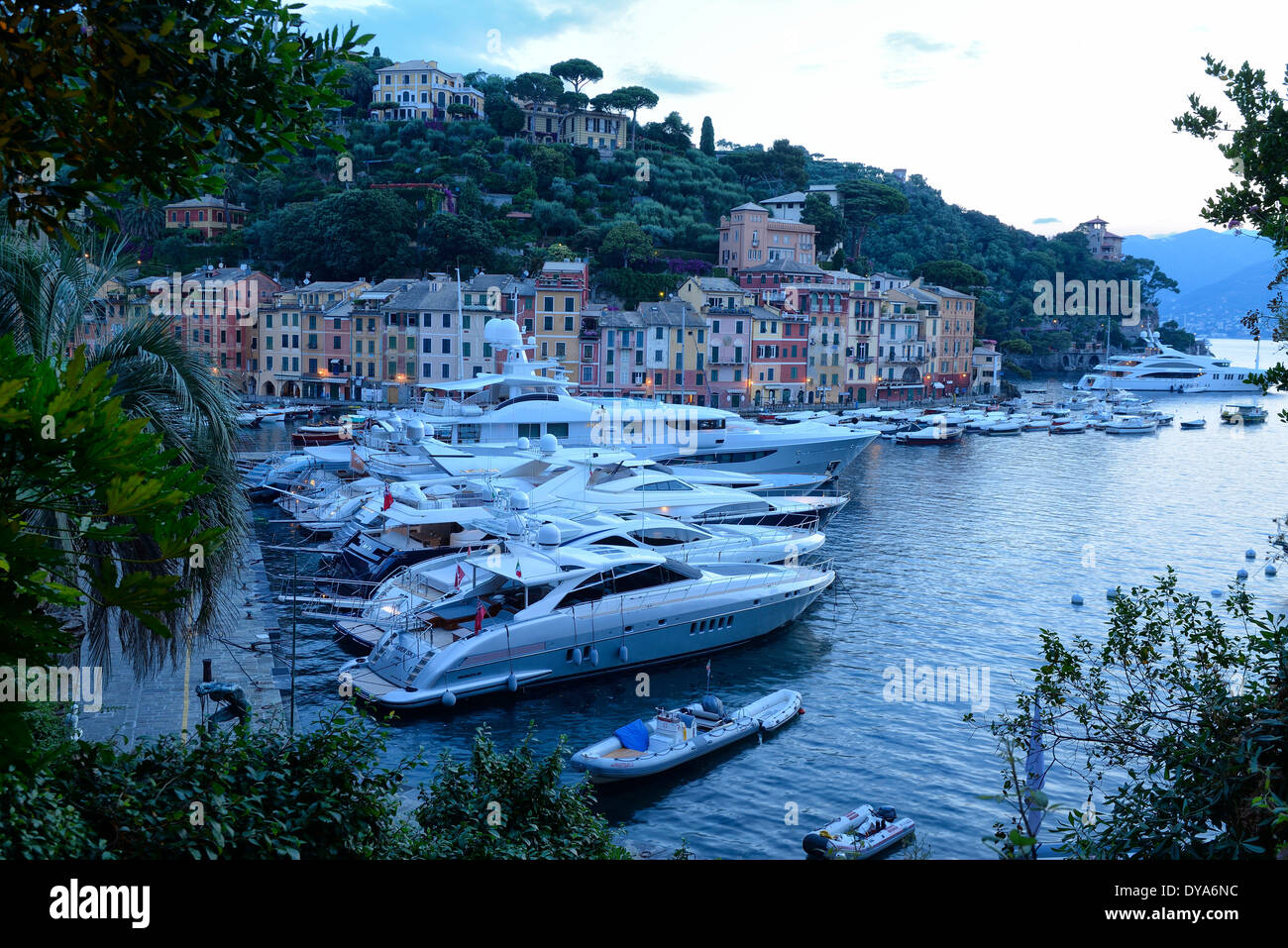 Italy, Riviera, Genoa province, Portofino, Mediterranean, town, cove ...
