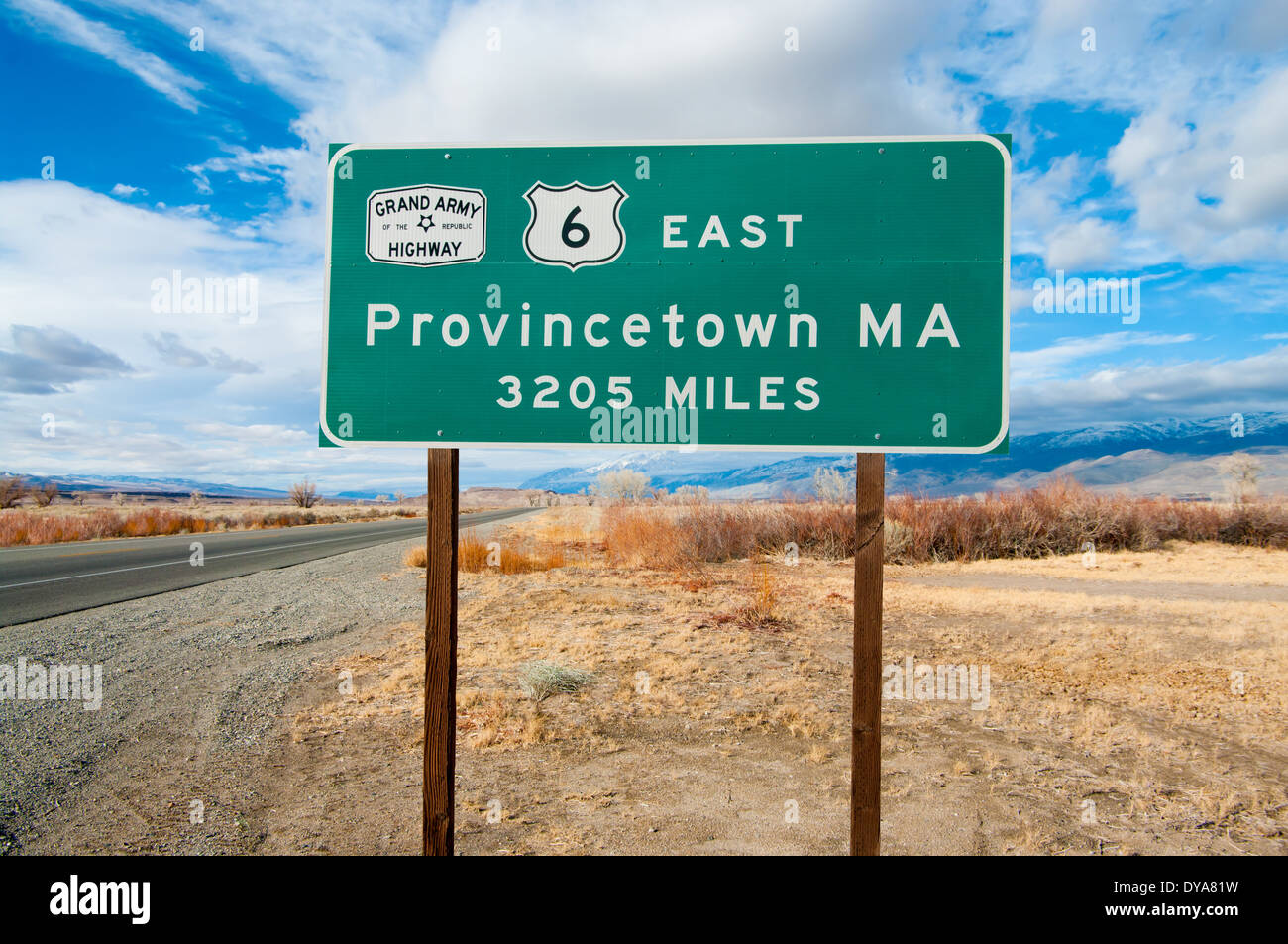 National Highway Origin Sign Stock Photo - Alamy