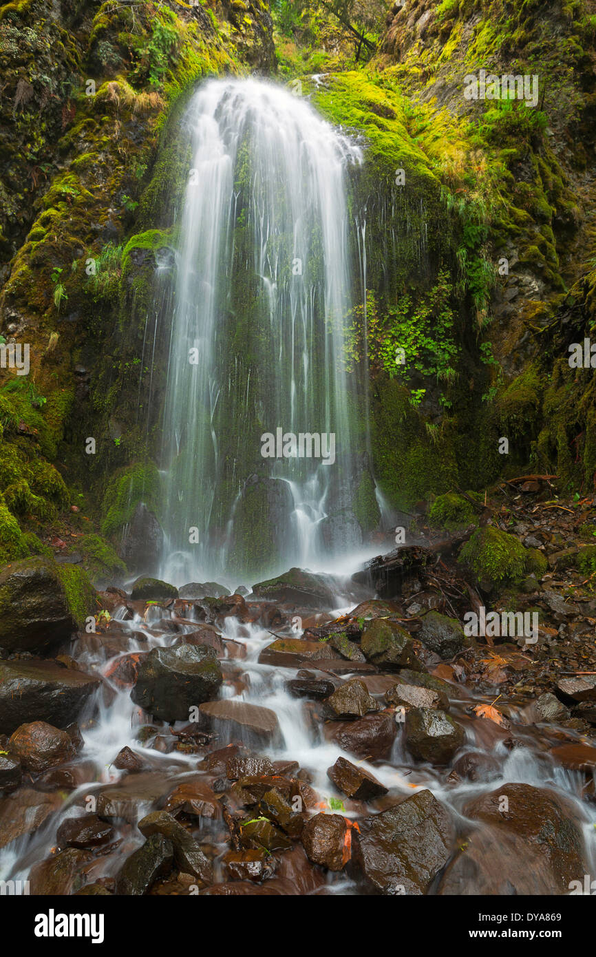 falls waterfalls water creek Columbia River Gorge Lancaster Falls ...