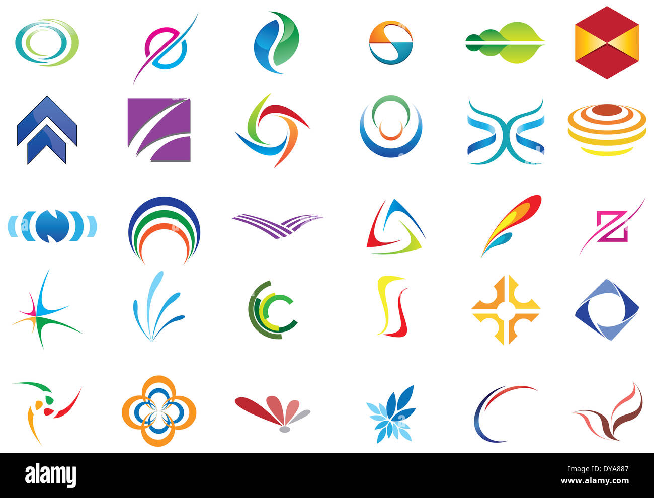 This is a set of vector logo & design elements, 30 pieces suitable for ...