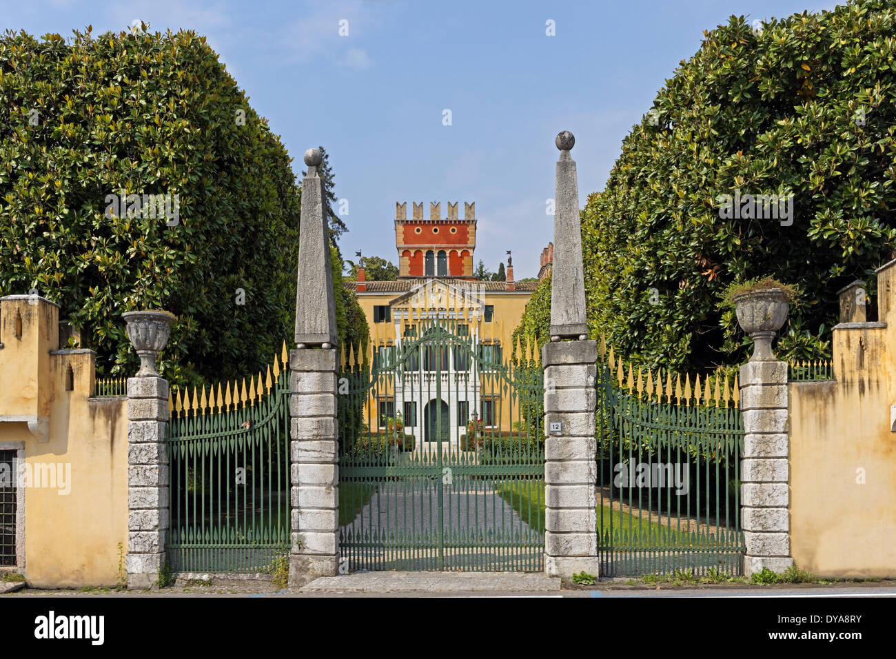 Europe Italy Veneto Veneto Garda via San Carlo villa Albertini ...