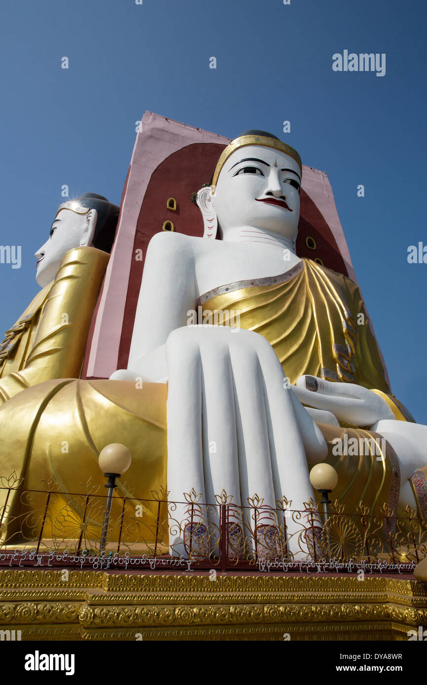Myanmar Burma Asia Pegu architecture big Buddha Buddhism colourful ...