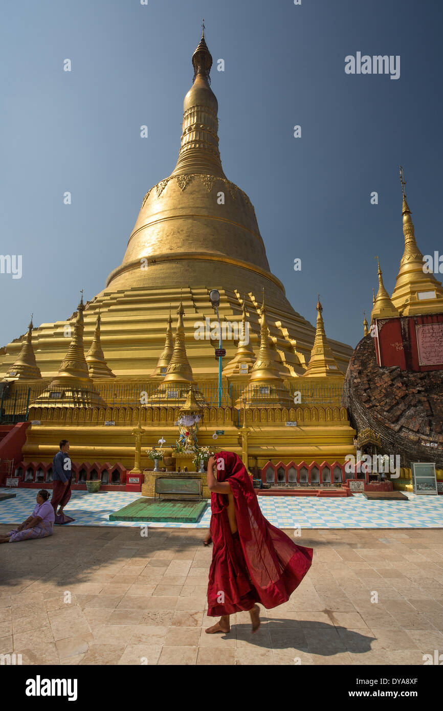Myanmar Burma Asia Pegu architecture Buddha Buddhism city colourful ...