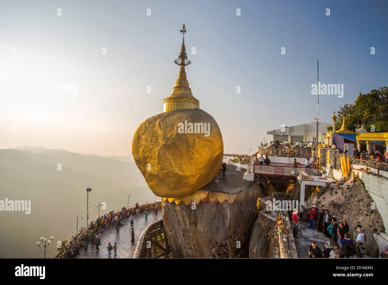Kyaiktiyo Rock Golden Rock Kyaikto Mon Myanmar Burma Asia balanced ...