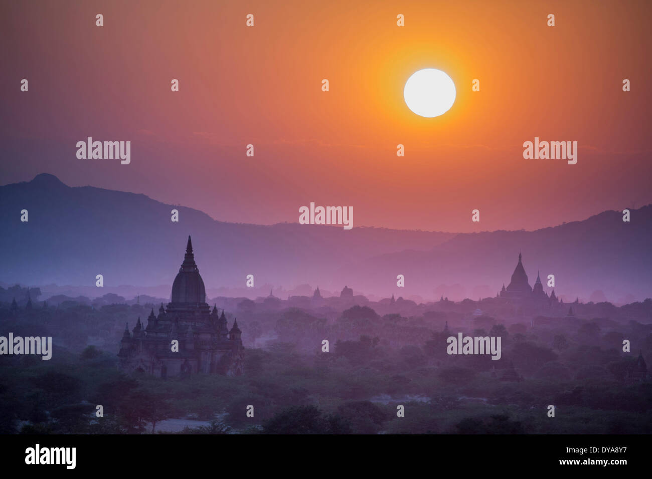 Myanmar Mandalay Burma Asia Bagan architecture city famous history red ...