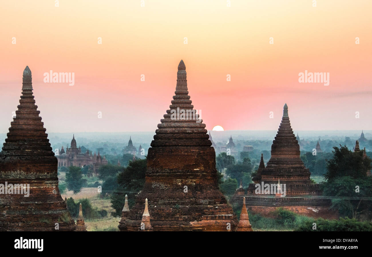 Myanmar Mandalay Burma Asia Bagan architecture city famous history red ...