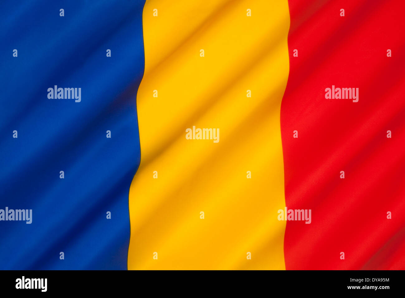 The national flag of Romania Stock Photo - Alamy