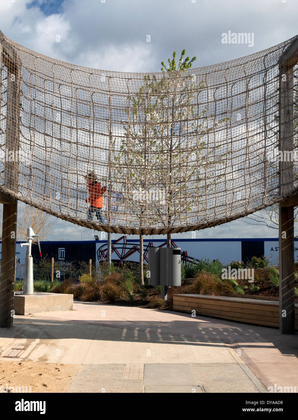 Tumbling Bay Playground in Queen Elizabeth Olympic Park, London Stock ...