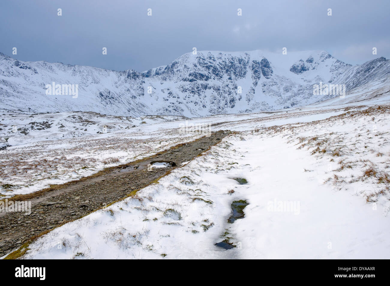 Striding edge lake district snow hi-res stock photography and images ...