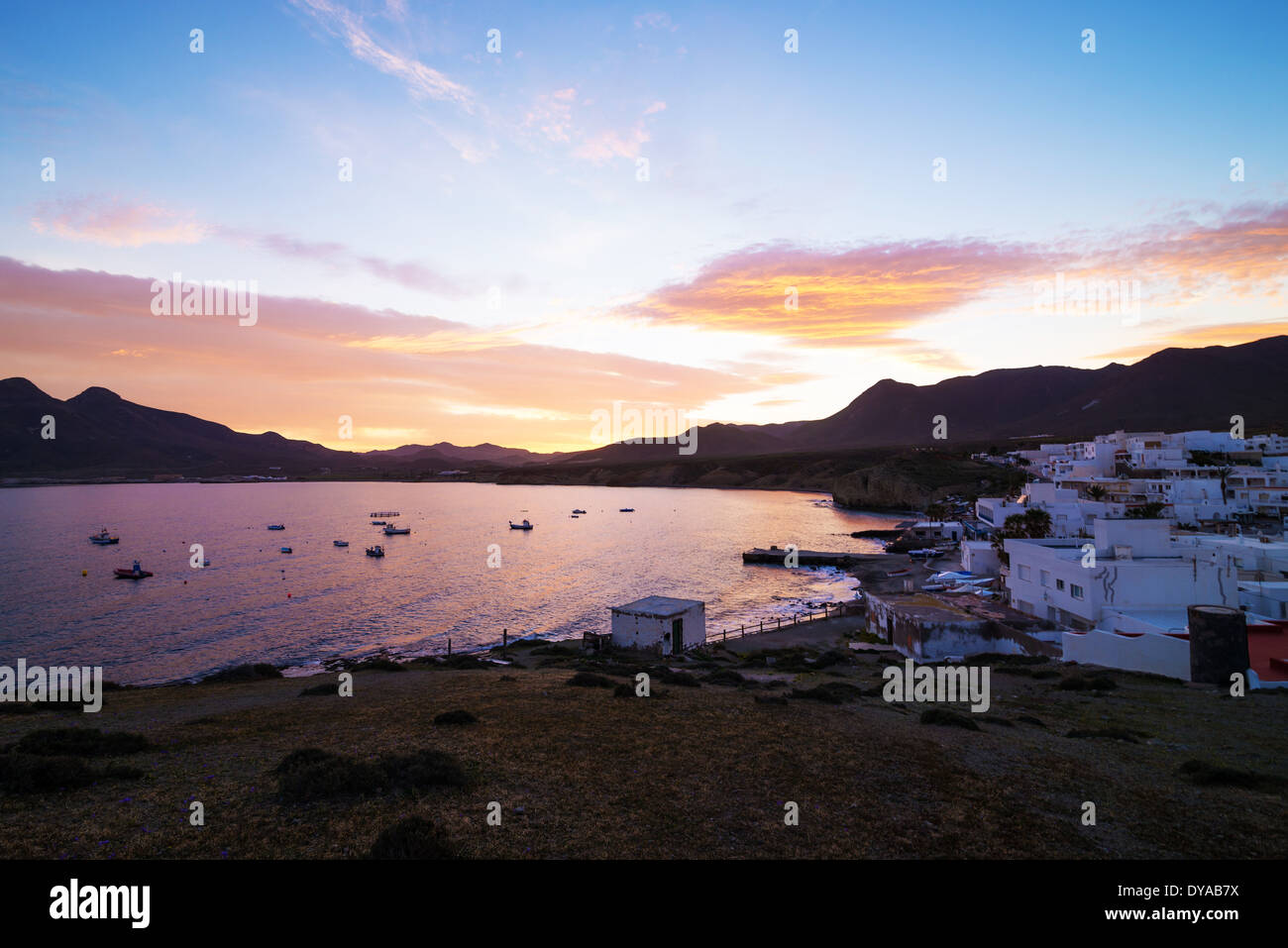 Almeria bay sunset village hi-res stock photography and images - Alamy