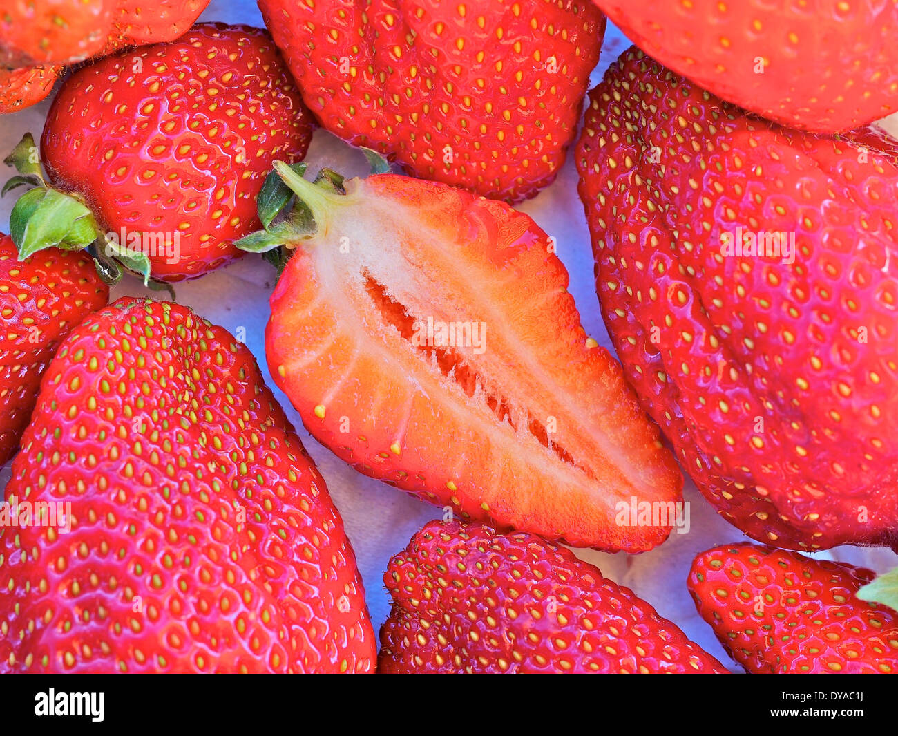 Fruits, strawberries, red, food, fruit Stock Photo - Alamy