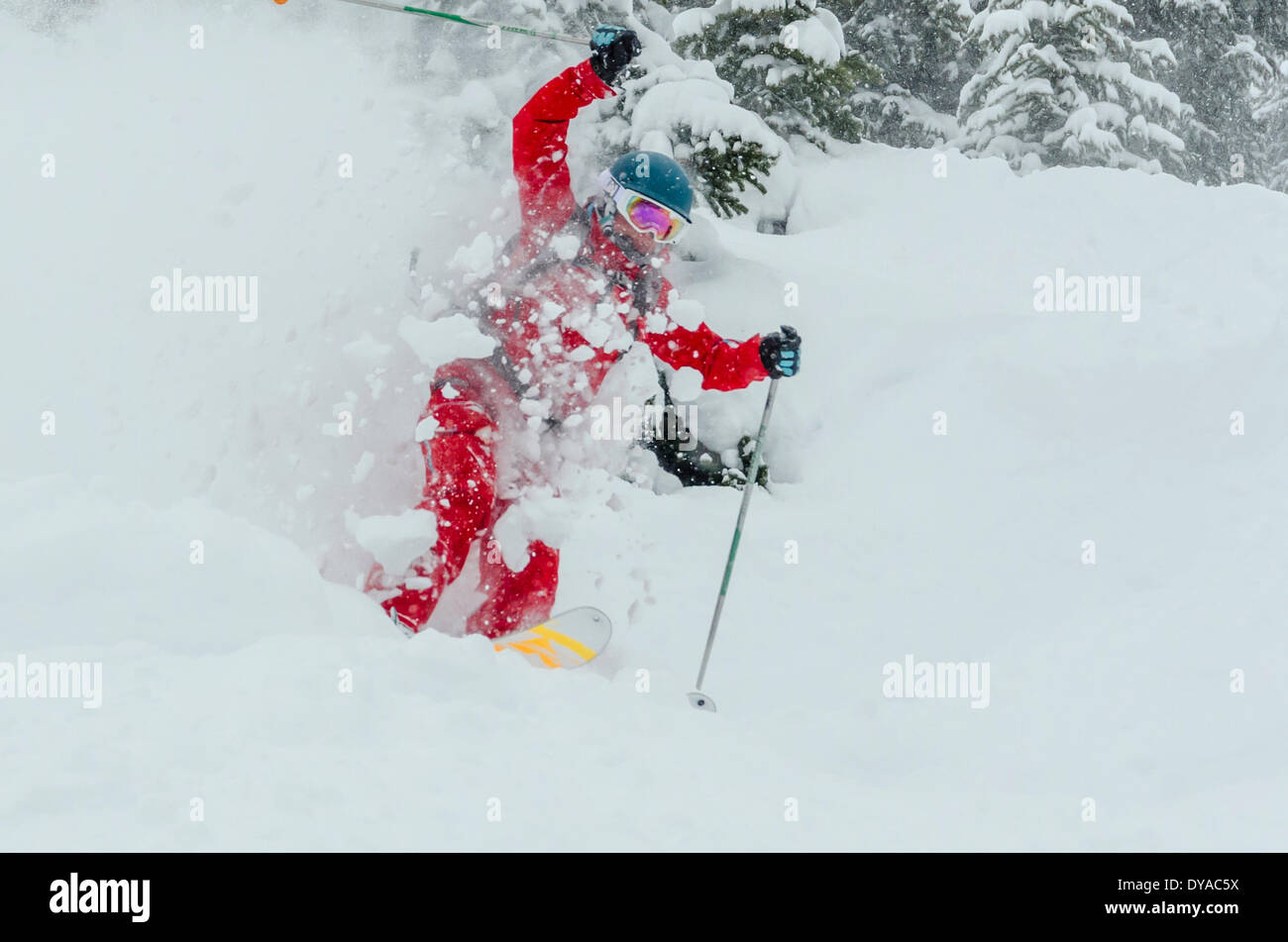 Columbia Mountains The Bugaboos Heliskiing - 4 March 2014 Stock Photo ...