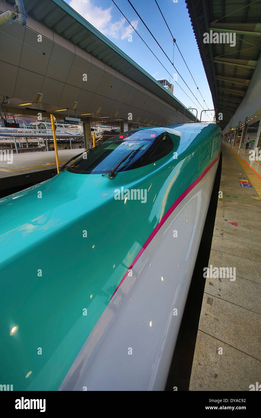 Japan, Asia, Tokyo, Hayabusa, bullet, Bullet train, high speed, city ...